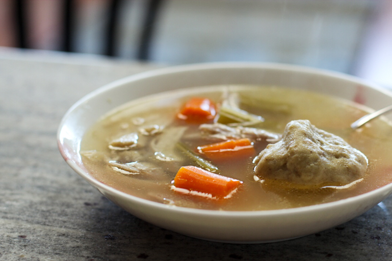 Fawn * Matzo Ball Soup - dramatic pancake