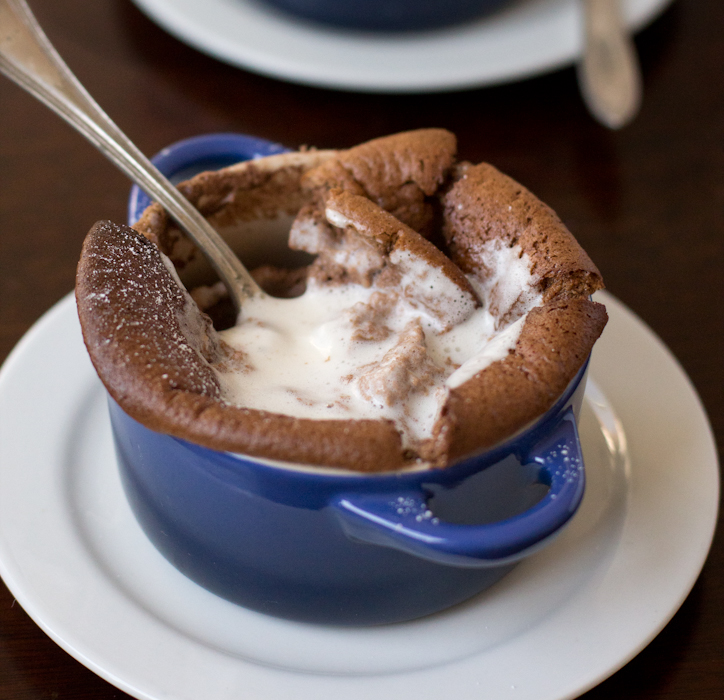 Jen * Chocolate Souffle - dramatic pancake